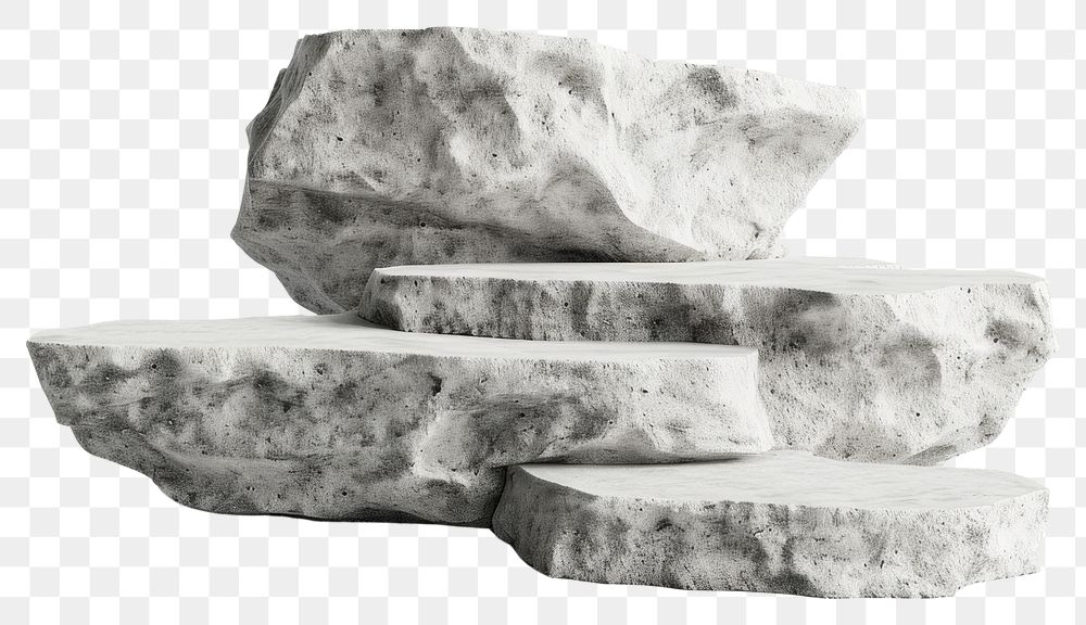 Rock podium limestone mineral. | Free PNG - rawpixel