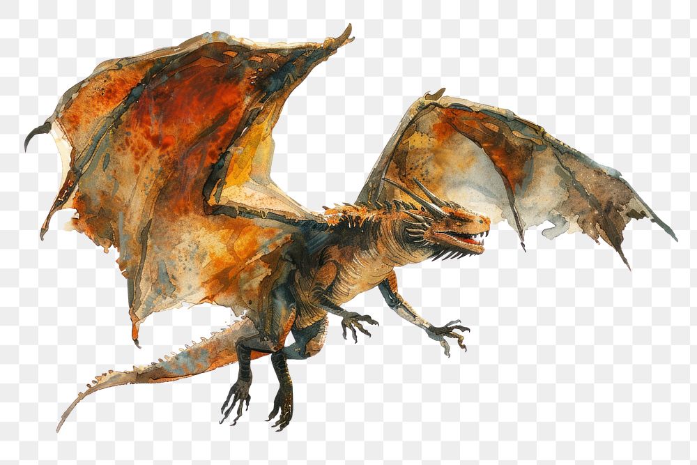 PNG Dragon flying dragon illustration | Free PNG - rawpixel