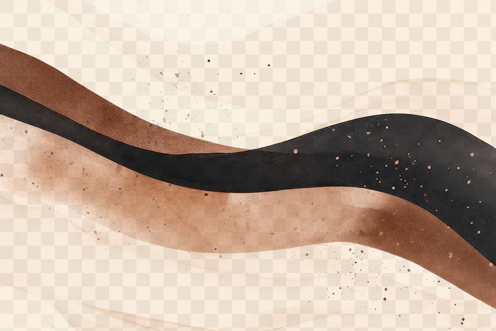 Abstract flowing brown waves png | Free PNG - rawpixel