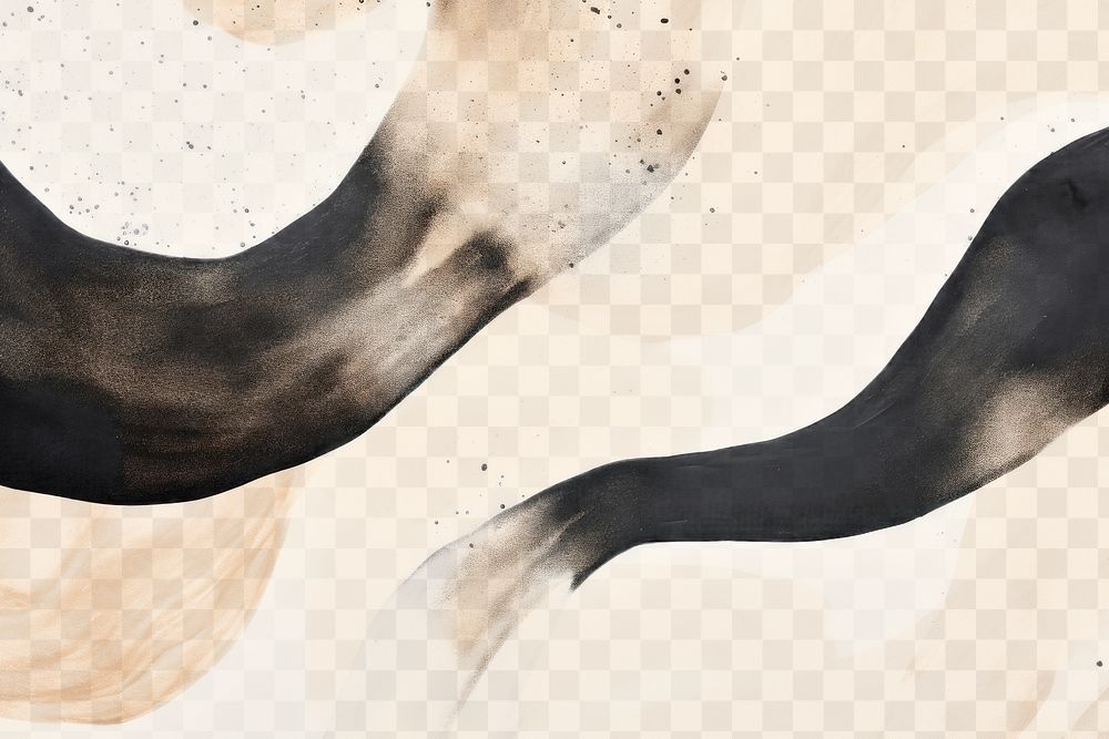 Abstract fluid beige black waves | Free PNG - rawpixel