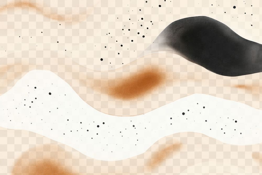 Abstract waves black spots png | Free PNG - rawpixel