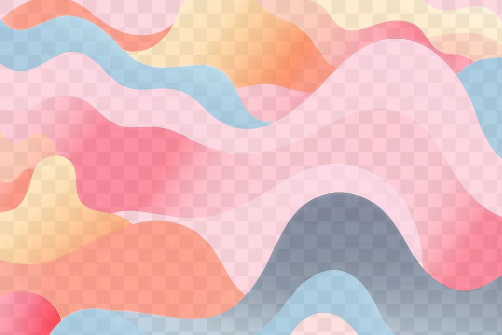 Colorful abstract wave pattern png | Free PNG - rawpixel