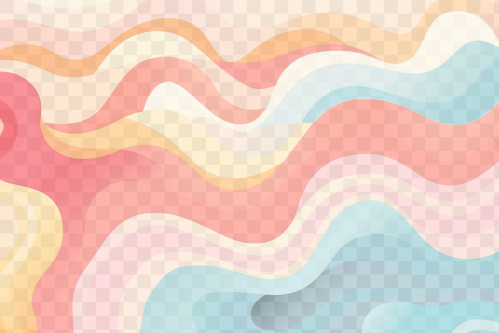 Colorful abstract wave pattern png | Free PNG - rawpixel