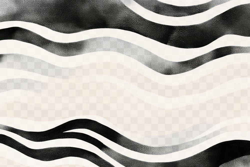 Abstract wavy monochrome png overlay | Free PNG - rawpixel