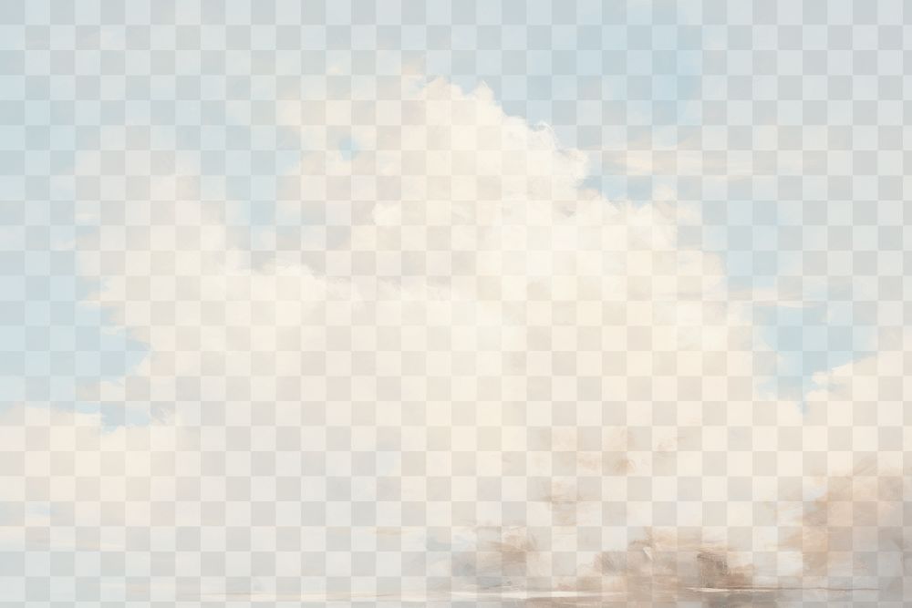 Abstract cloudscape sky painting png | Free PNG - rawpixel