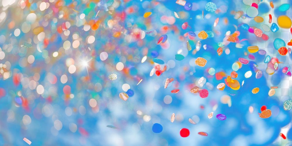 PNG Colorful confetti falling dark | Free PNG - rawpixel