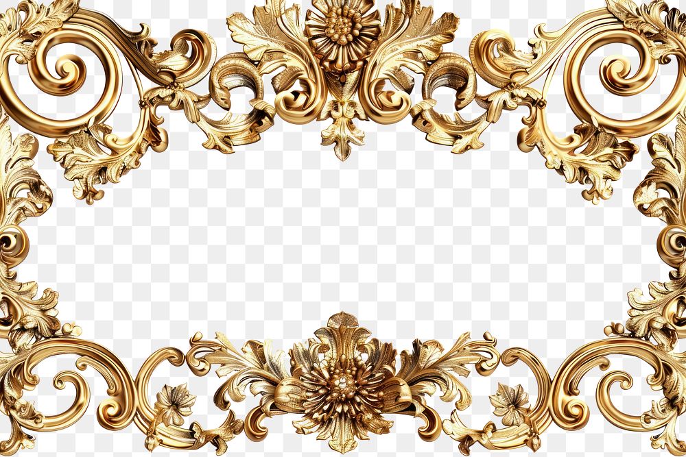 PNG Gothic gold ornament frame | Free PNG - rawpixel