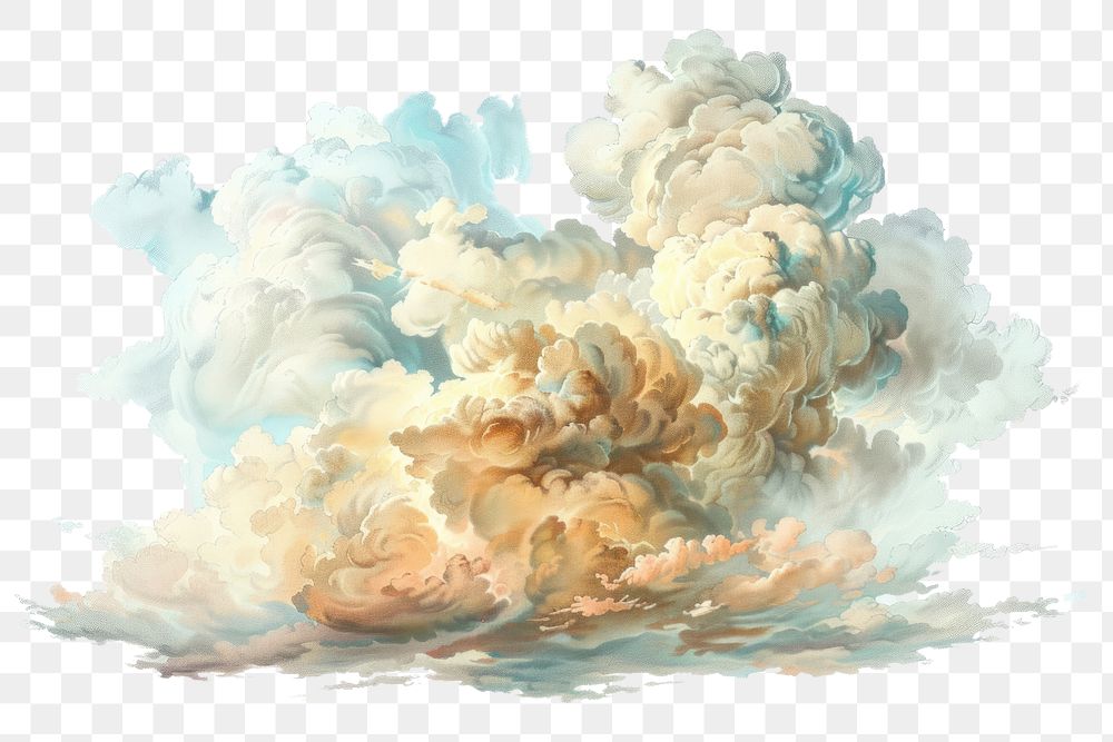 PNG Cloud painting art illustration | Premium PNG - rawpixel