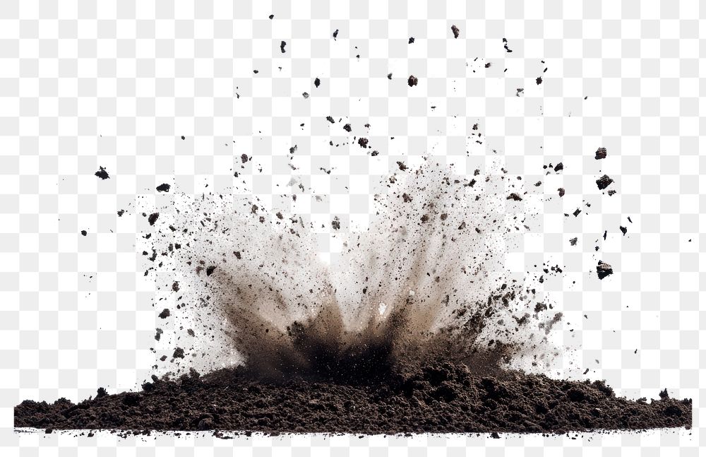 PNG Exploding soil debris flying | Free PNG - rawpixel