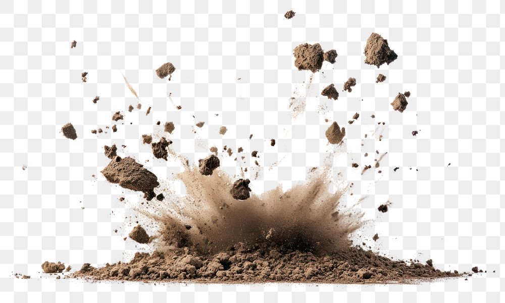 PNG Exploding dirt clumps air | Premium PNG - rawpixel