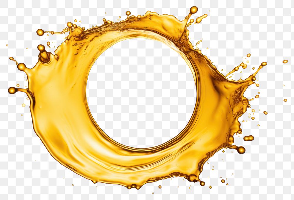Gold liquid splash circle. | Free PNG - rawpixel