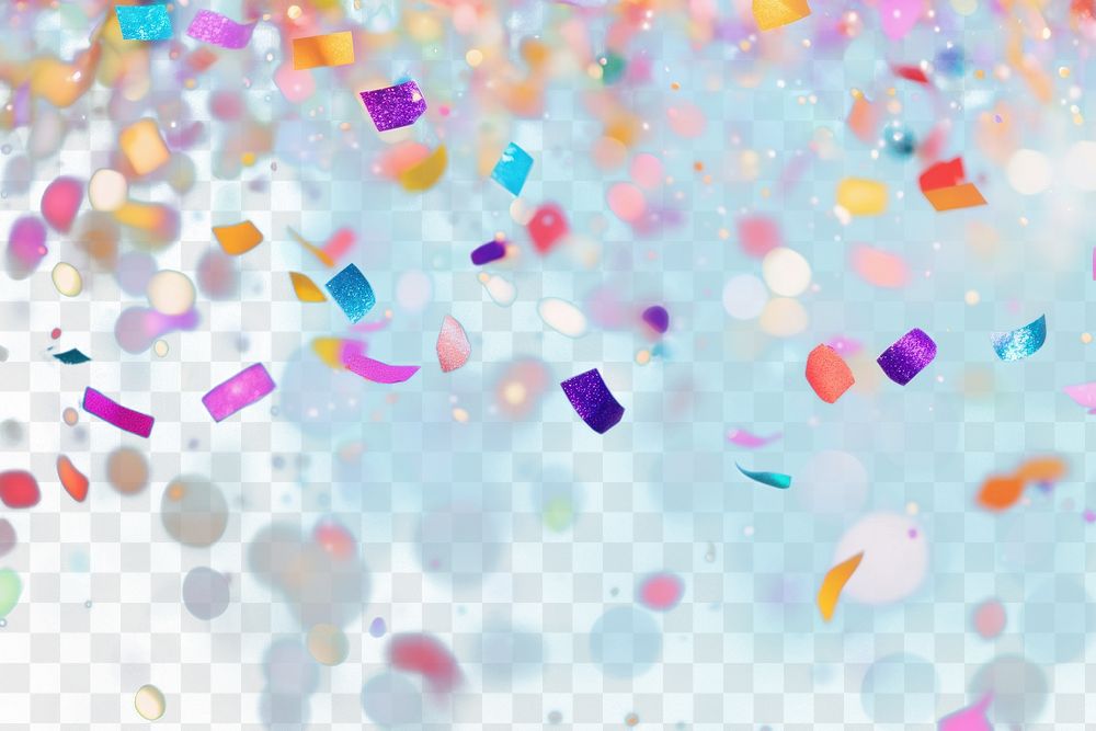 PNG Colorful confetti falling dark | Free PNG - rawpixel