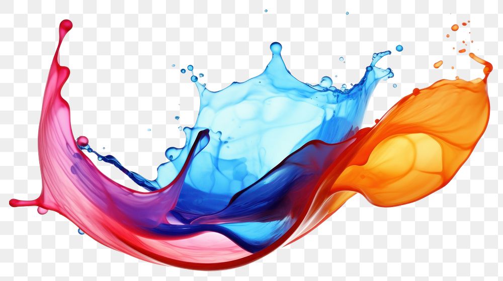 Liquid splash effect colors art | Free PNG - rawpixel