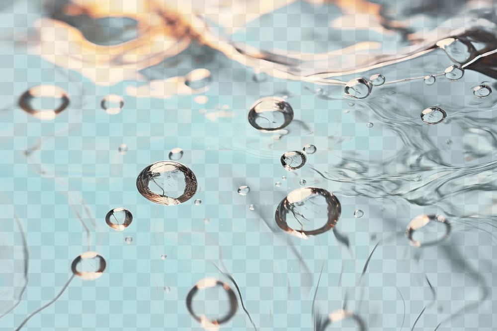Abstract bubbles reflections png water | Free PNG - rawpixel