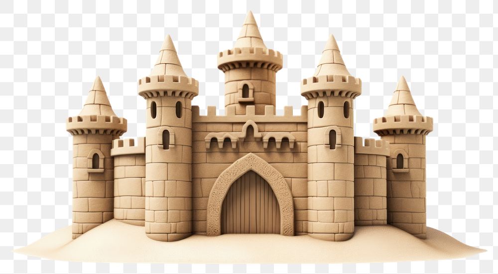 Minimal castle architecture building fortress. | Free PNG - rawpixel