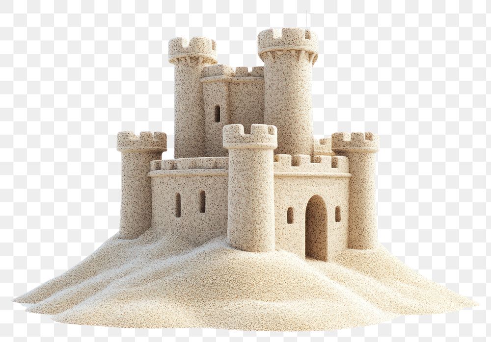 Minimal castle sand architecture building. | Free PNG - rawpixel