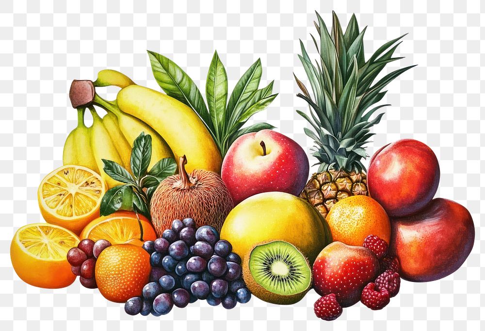 Tropical fruit pineapple produce orange. | Free PNG - rawpixel