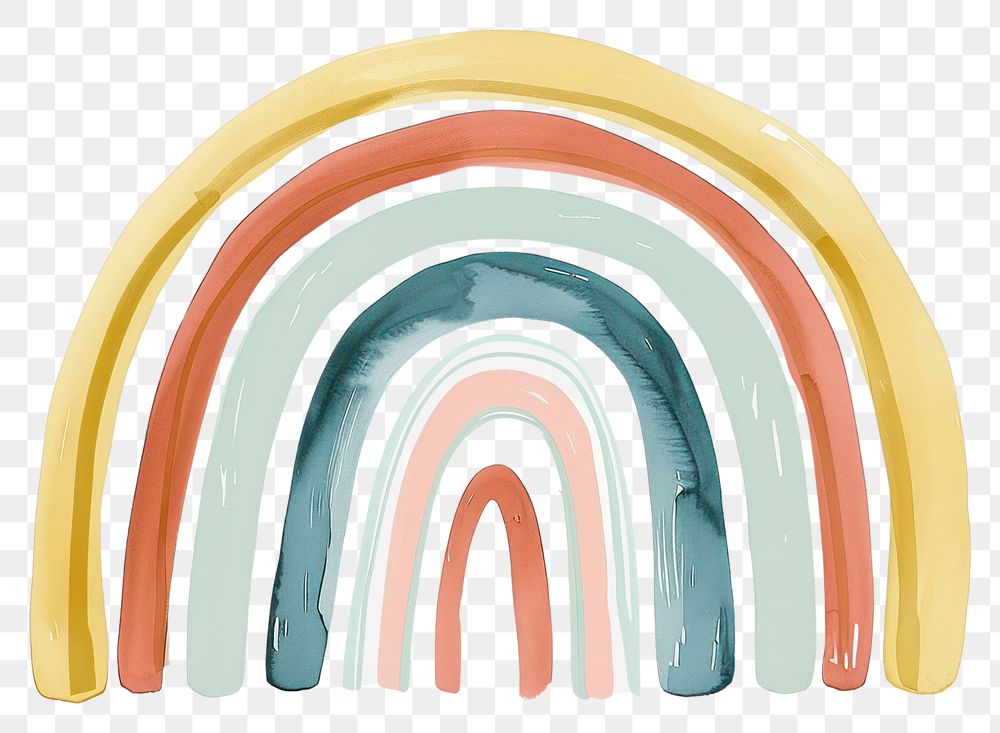 PNG Colorful abstract watercolor rainbow | Free PNG - rawpixel
