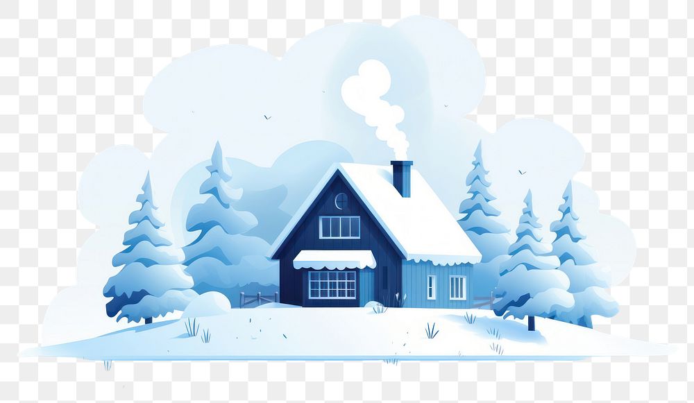 PNG Snowy house architecture building | Free PNG - rawpixel