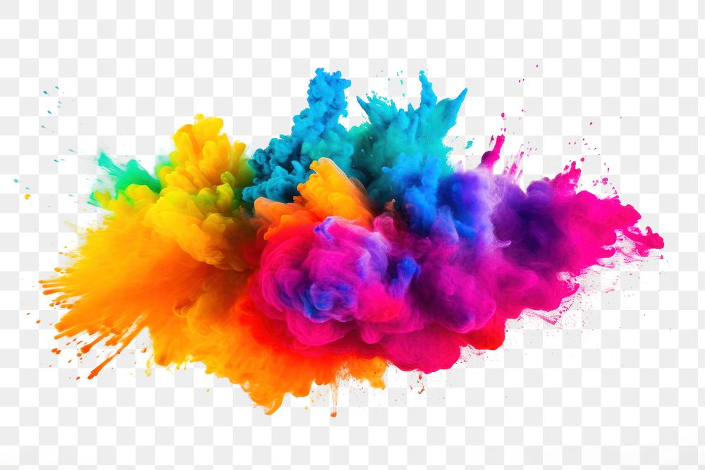 PNG Colorful powder explosion white | Free PNG - rawpixel