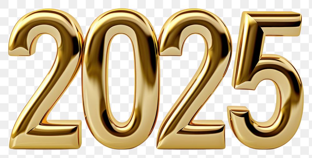 PNG Golden 2025 numbers illustration | Premium PNG - rawpixel