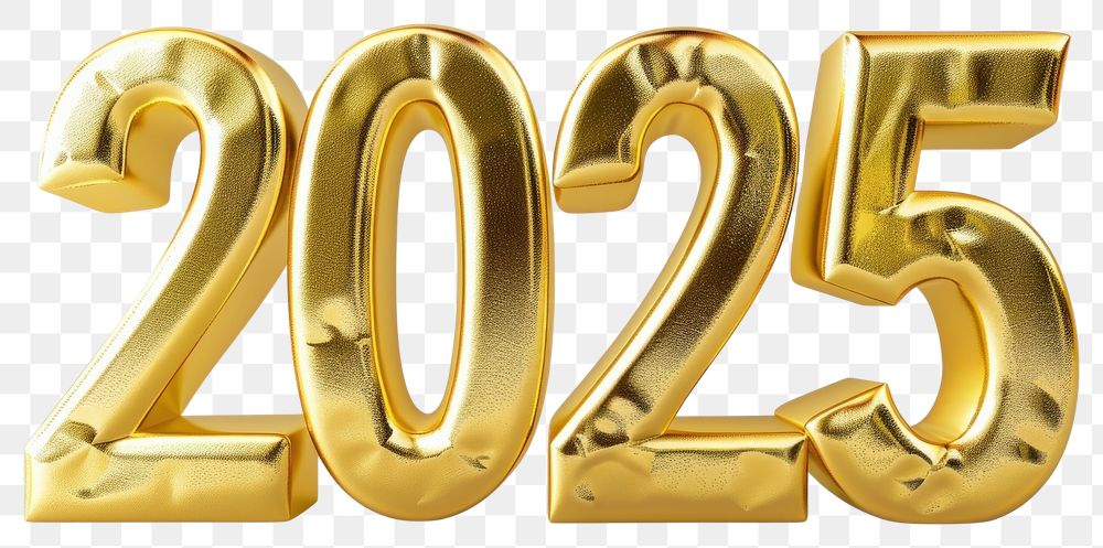 PNG Golden 2025 year illustration | Premium PNG - rawpixel