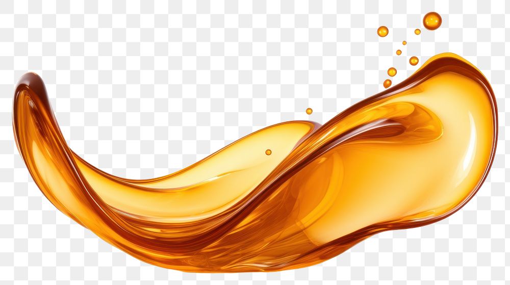 Syrup splash abstract golden shape. | Free PNG - rawpixel