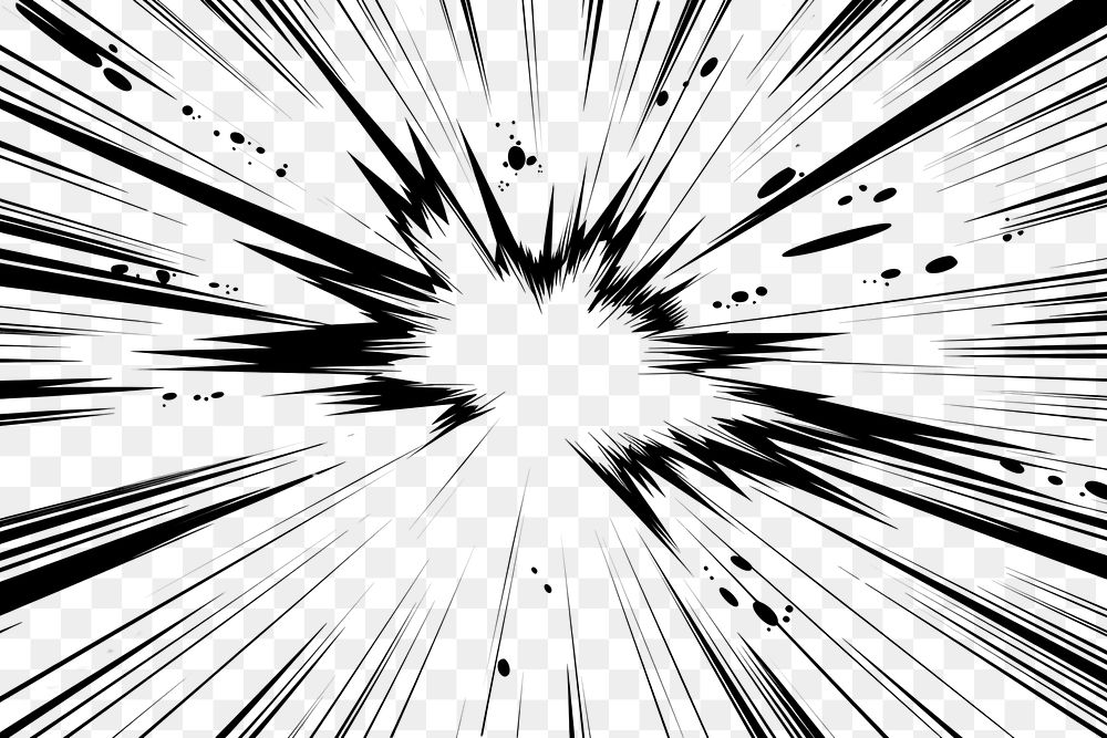 Dynamic comic explosion background illustration | Premium PNG - rawpixel
