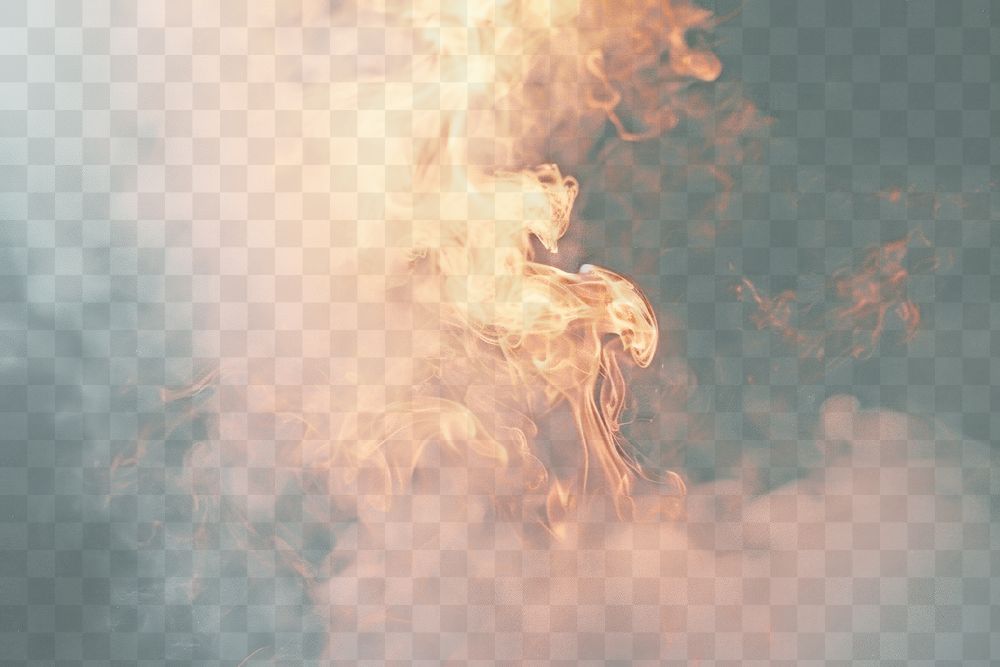 Vibrant fiery abstract smoke png | Free PNG - rawpixel