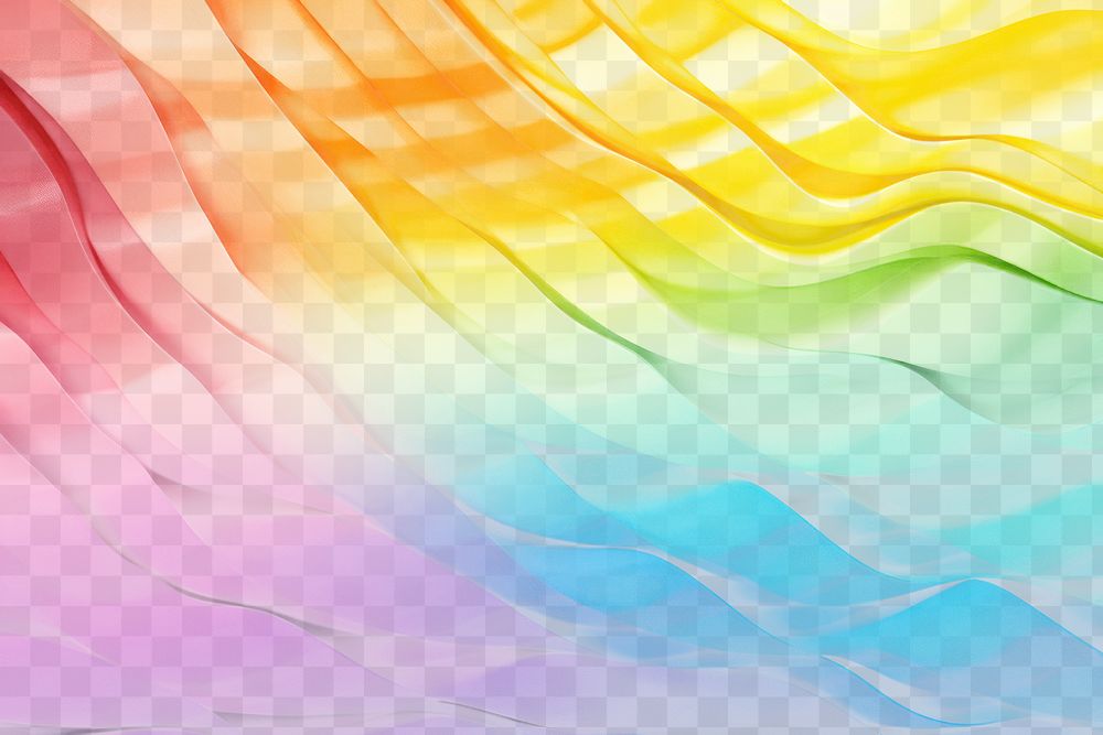 Vibrant rainbow gradient waves png | Free PNG - rawpixel