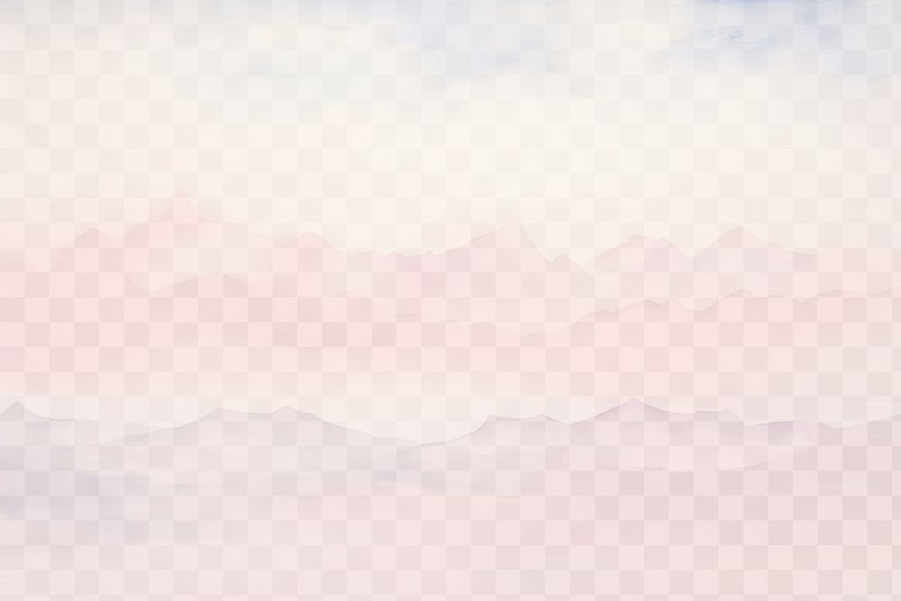 Serene pastel mountain png overlay | Free PNG - rawpixel