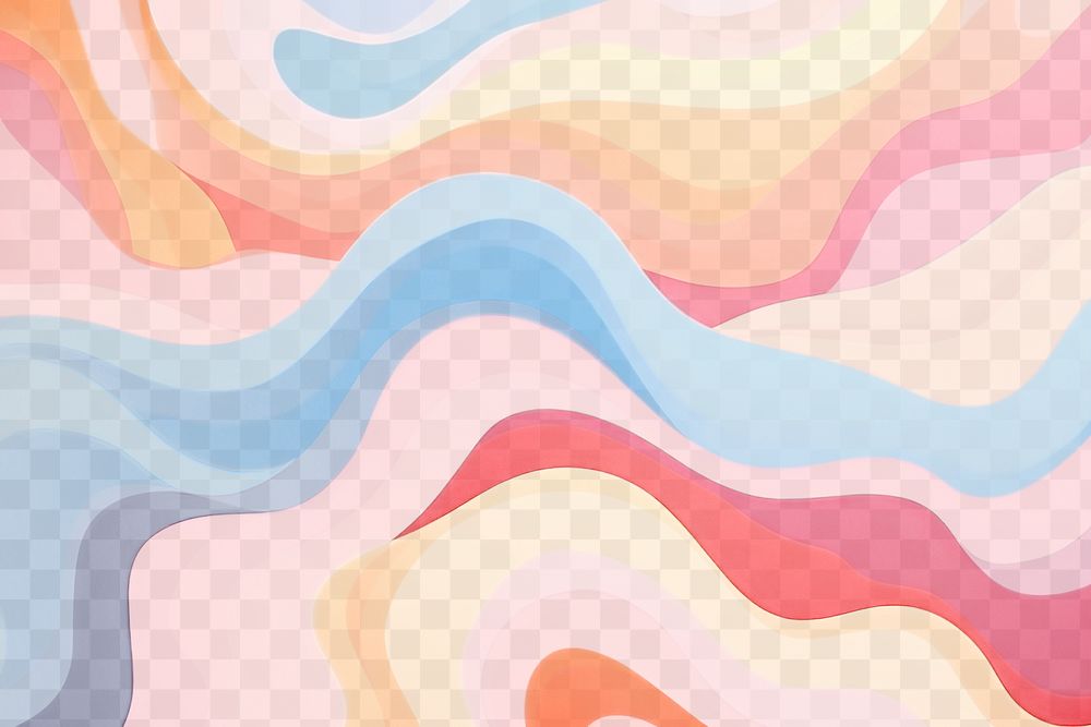 Vibrant abstract wavy pattern png | Free PNG - rawpixel