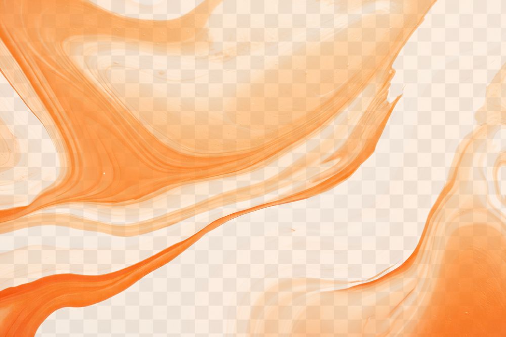 Vibrant orange abstract png paint | Free PNG - rawpixel