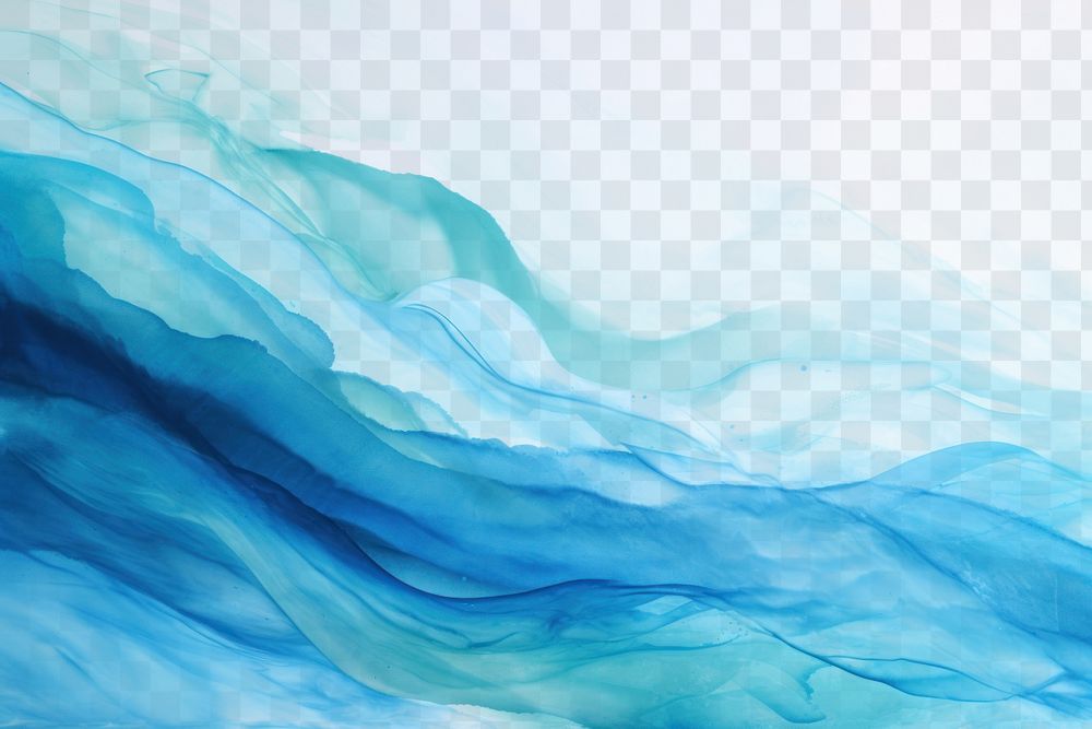 Abstract blue fluid waves png | Free PNG - rawpixel