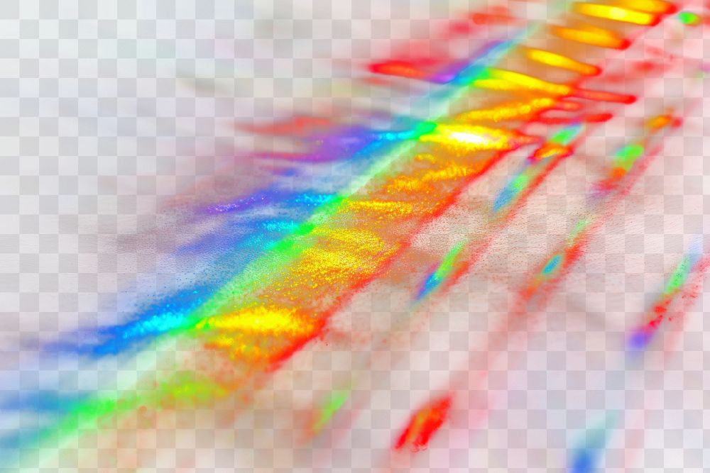 Vibrant rainbow reflection png light | Free PNG - rawpixel