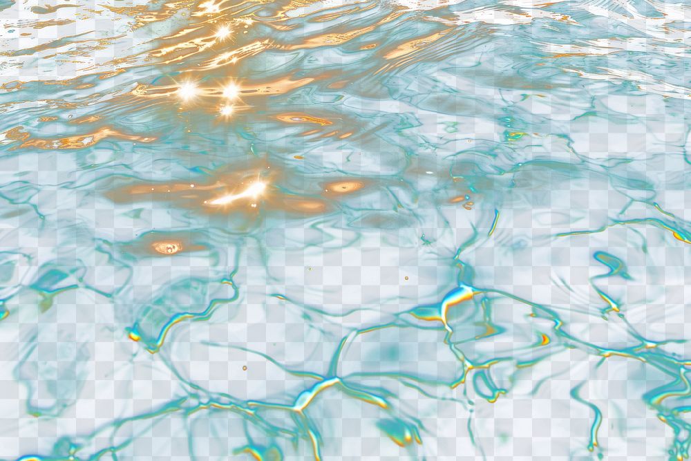 Vibrant rippling sunlit water png | Free PNG - rawpixel