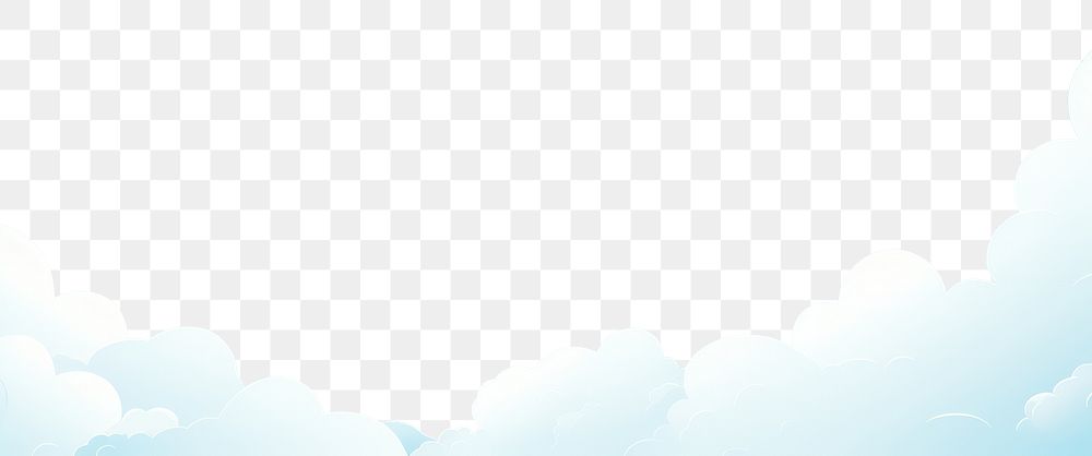 PNG Fluffy cloud border, transparent | Free PNG - rawpixel