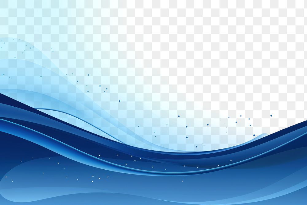 PNG abstract blue wave border, | Free PNG - rawpixel