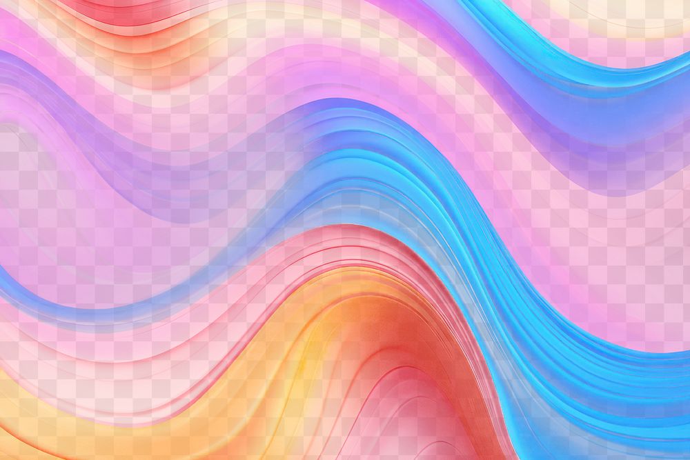 Vibrant abstract colorful wave png | Free PNG - rawpixel