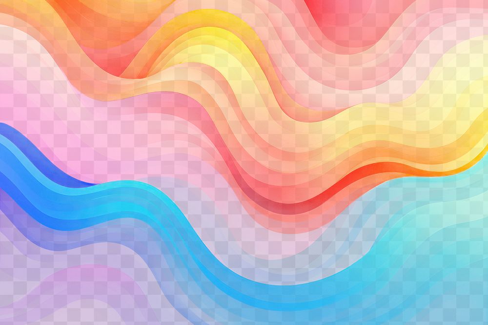 Vibrant abstract colorful wave png | Free PNG - rawpixel