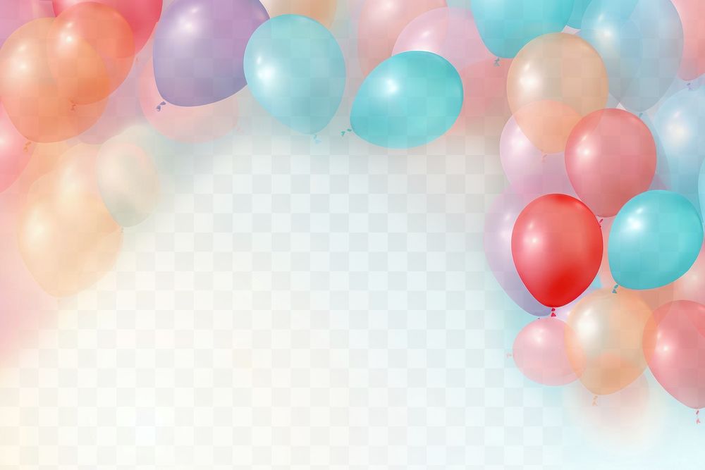 PNG Soft colorful balloons backgrounds | Free PNG - rawpixel