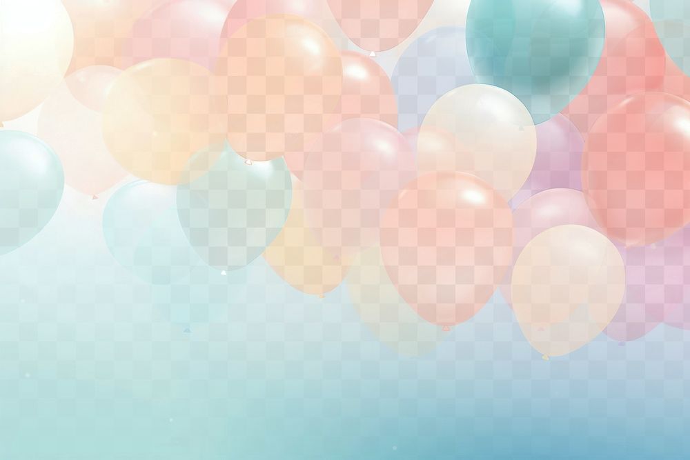 PNG Soft colorful balloons backgrounds | Free PNG - rawpixel