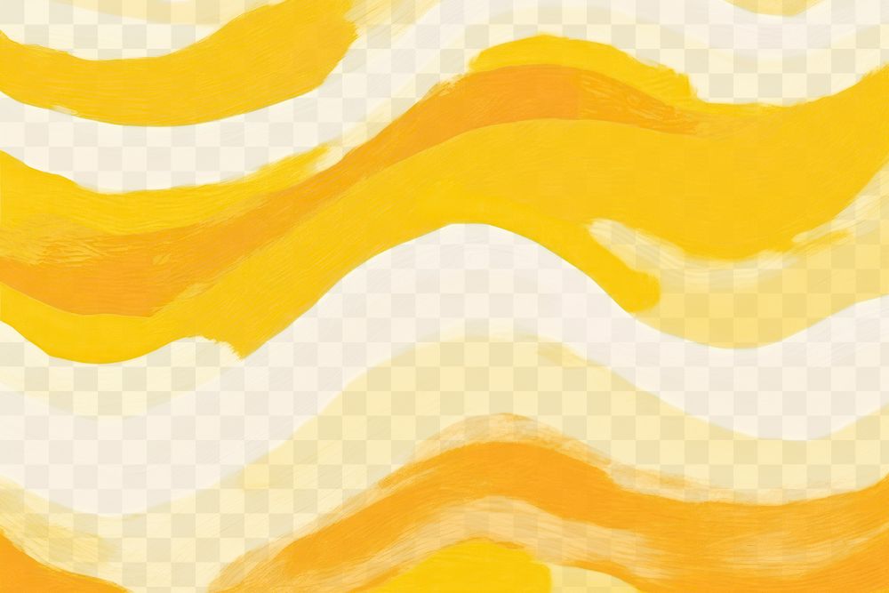 Vibrant yellow abstract waves png | Free PNG - rawpixel