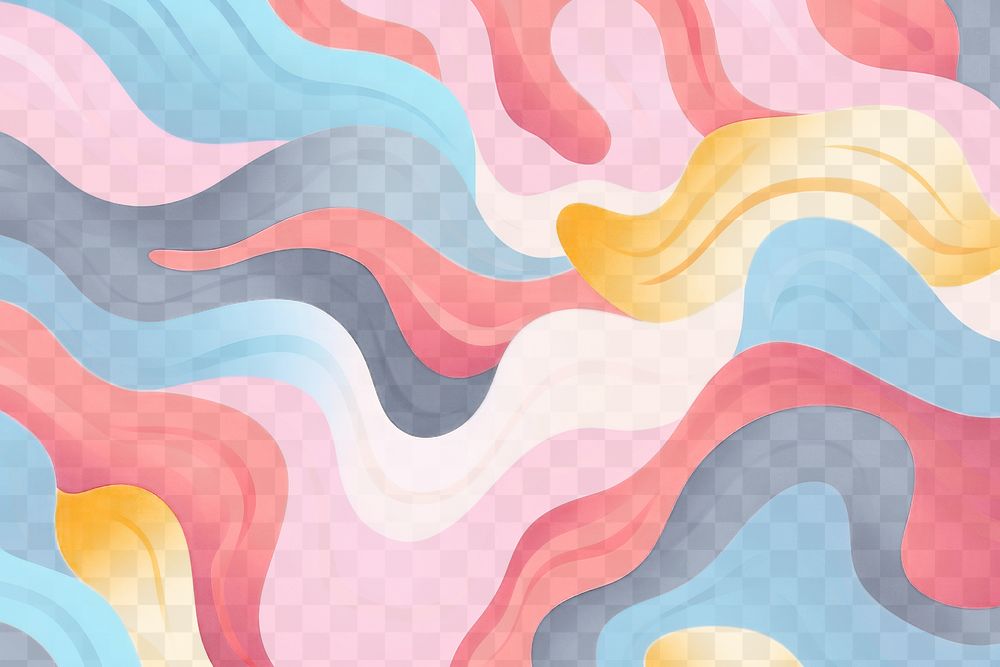 Colorful abstract wave pattern png | Free PNG - rawpixel