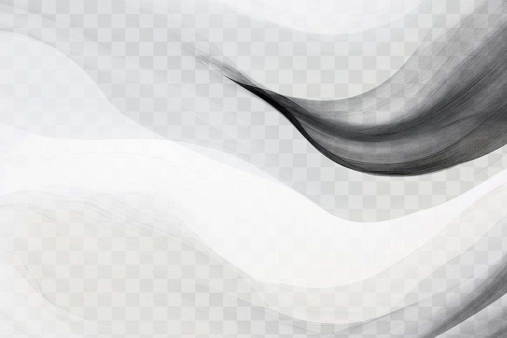 Abstract grayscale flowing waves png | Free PNG - rawpixel