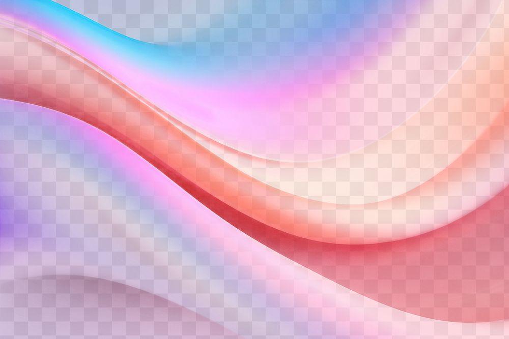 Vibrant abstract gradient wave png | Free PNG - rawpixel