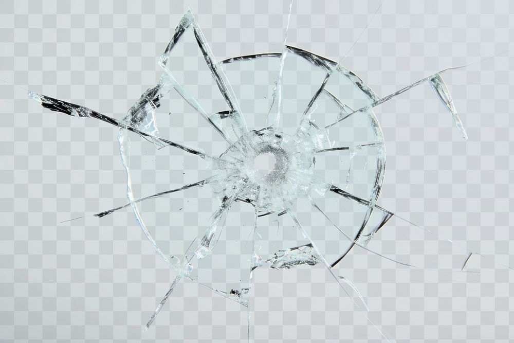 Shattered glass bullet hole png | Premium PNG - rawpixel