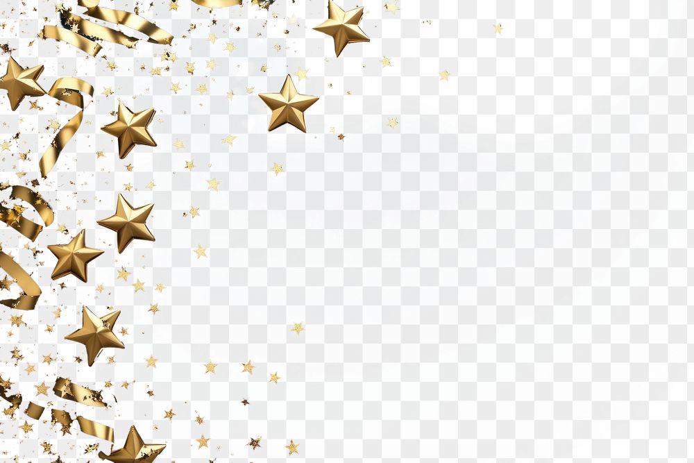 Illustration golden stars and ribbons | Free PNG - rawpixel