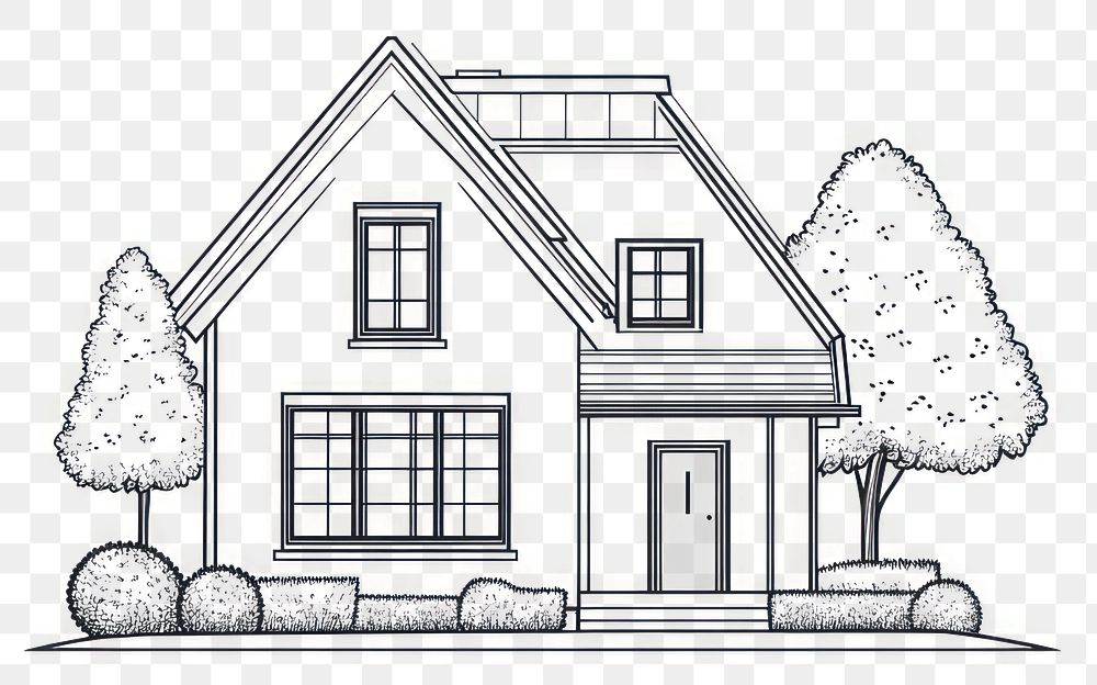 PNG House drawing illustration building. | Free PNG - rawpixel