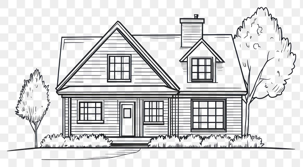 PNG House drawing illustration building. | Free PNG - rawpixel